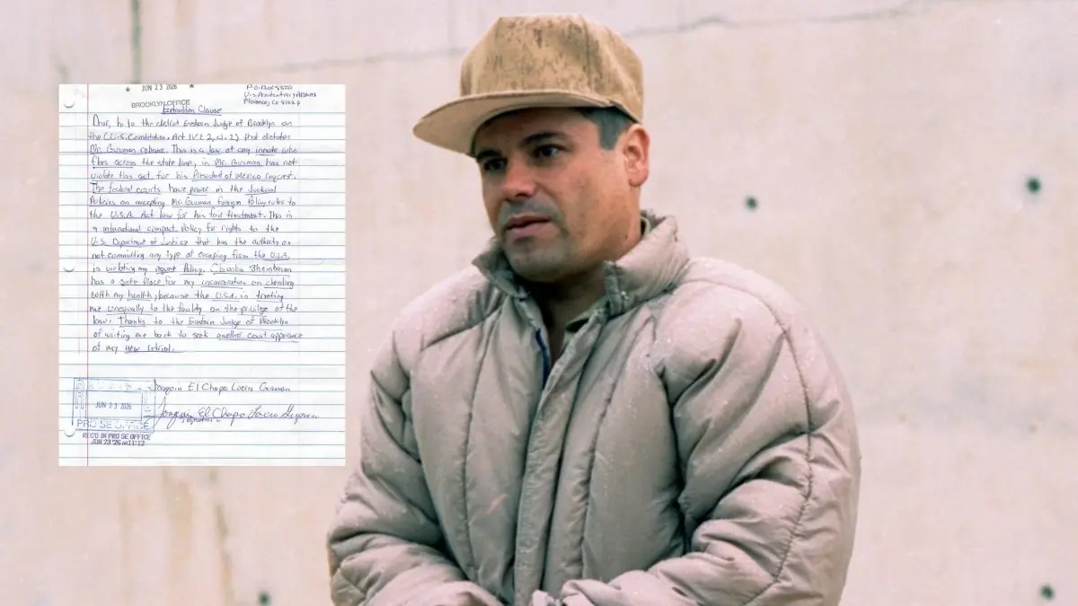 El Chapo Guzmán envía otra carta al juez de la corte de Brooklyn ...